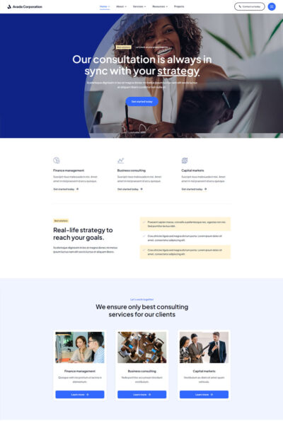 Avada Corporation - A Customizable Pre-built Corporation Styled Website for WordPress